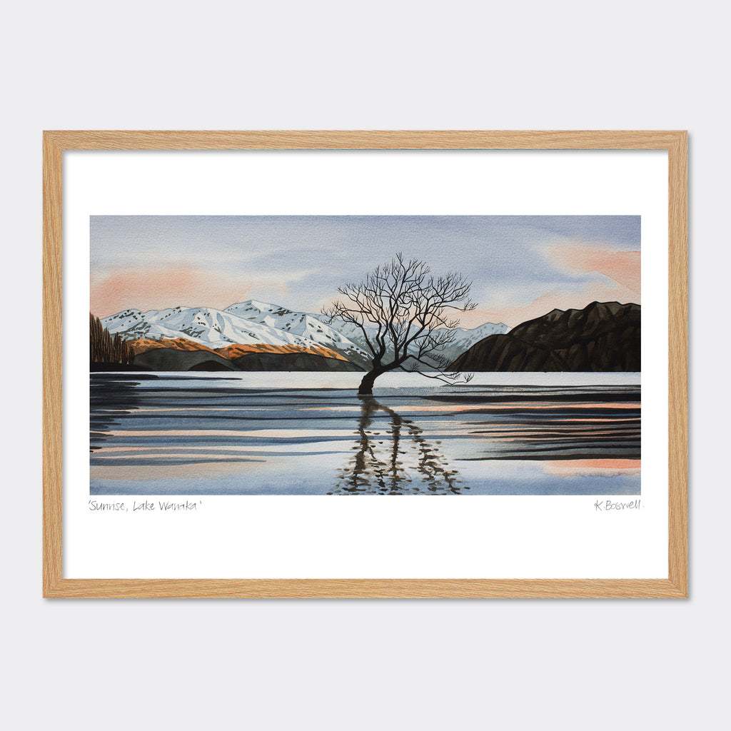 Sunrise, Lake Wanaka Art Print – The Old Schoolhouse NZ