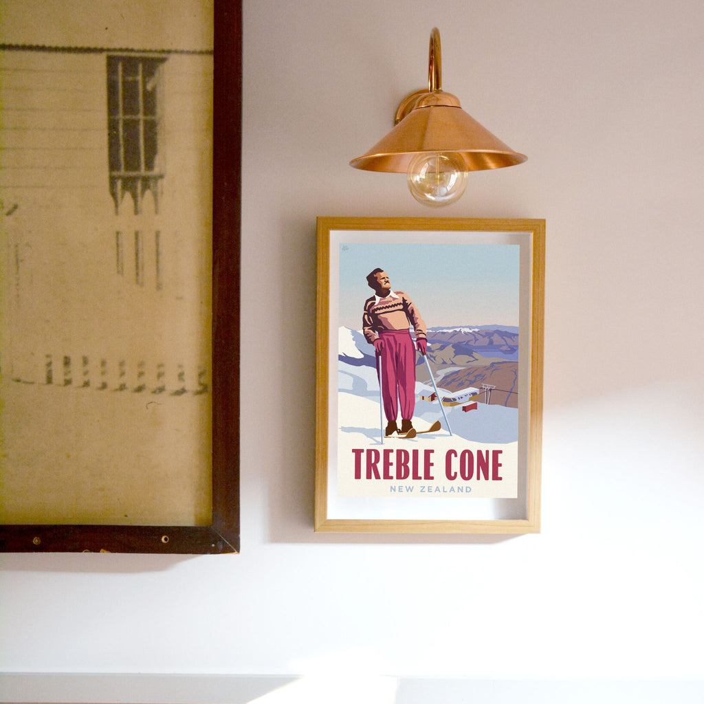 Treble Cone Art Print – The Old Schoolhouse NZ